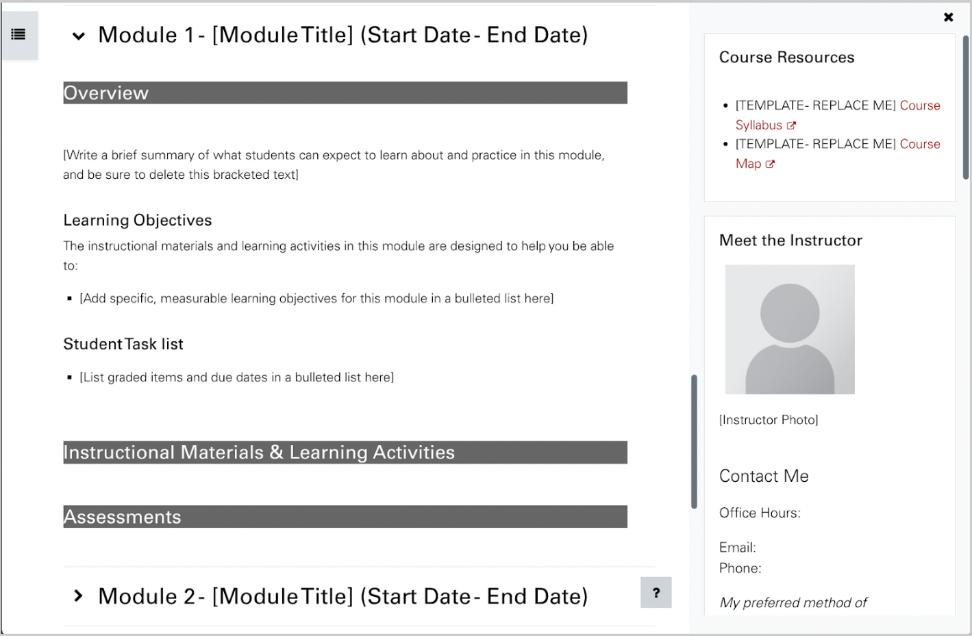 Tips for Organizing Your Moodle Course – Teaching Resources